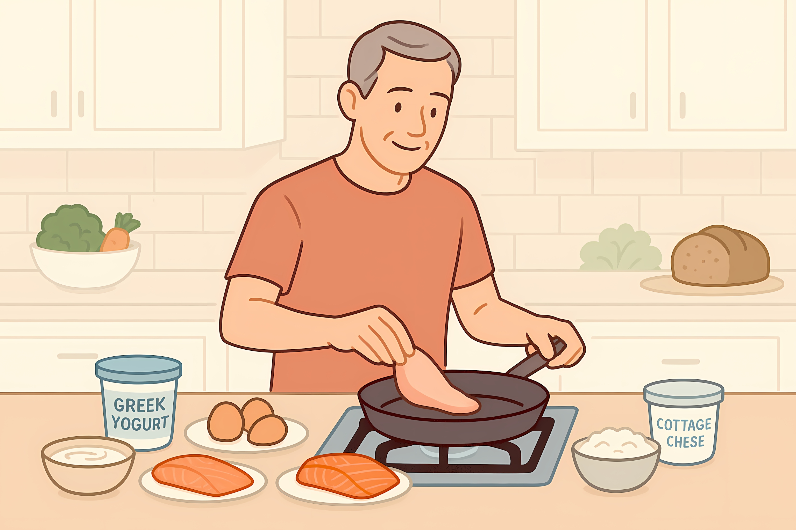 Protein Made Simple After 40: How Much You Really Need And How To Eat It