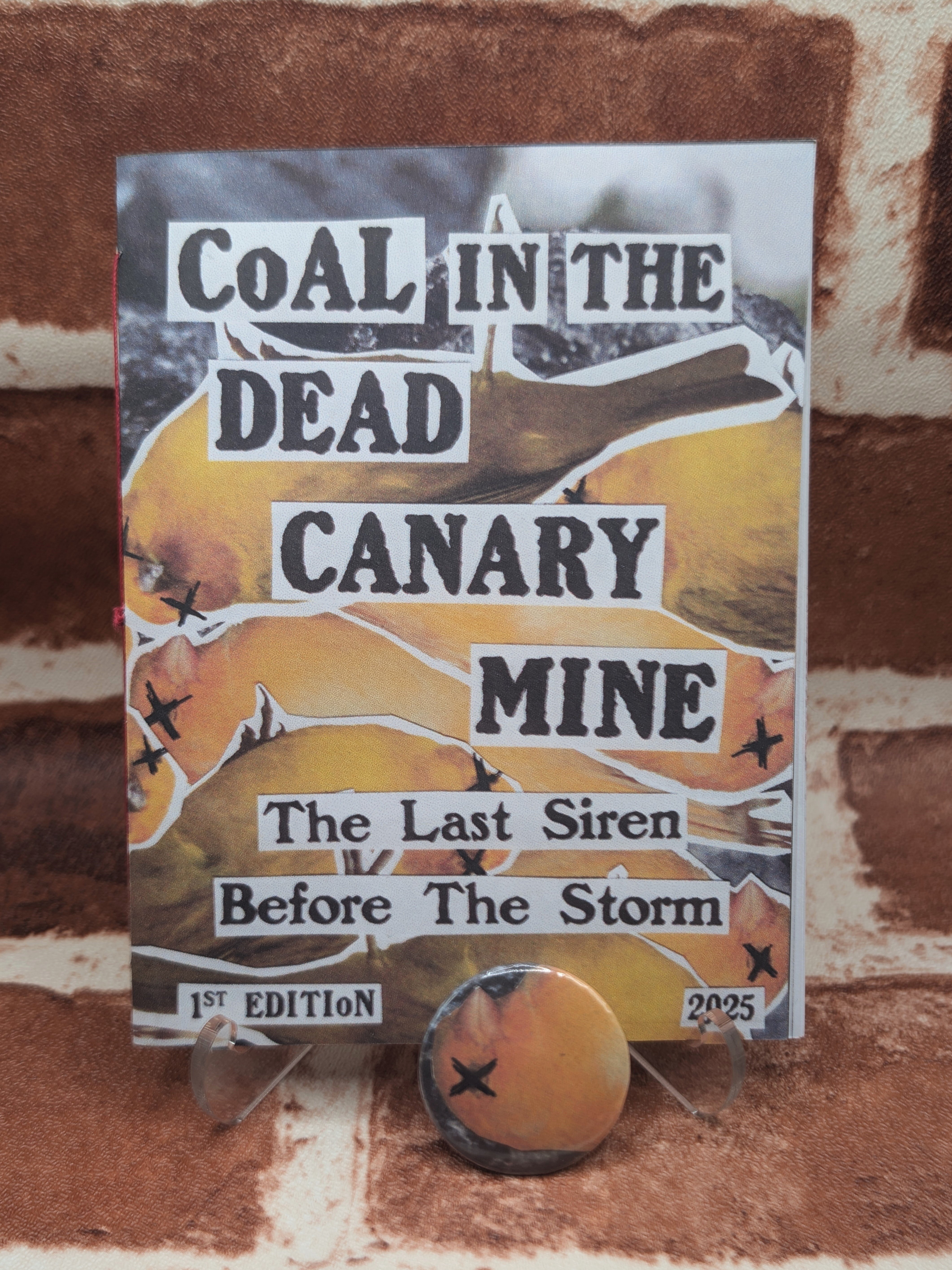 Coal In The Dead Canary Mine - Zine Button