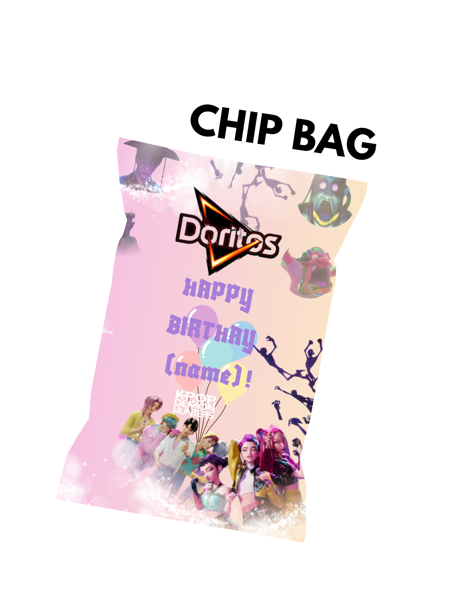 K Pop Demon Hunter chip bag - Payhip