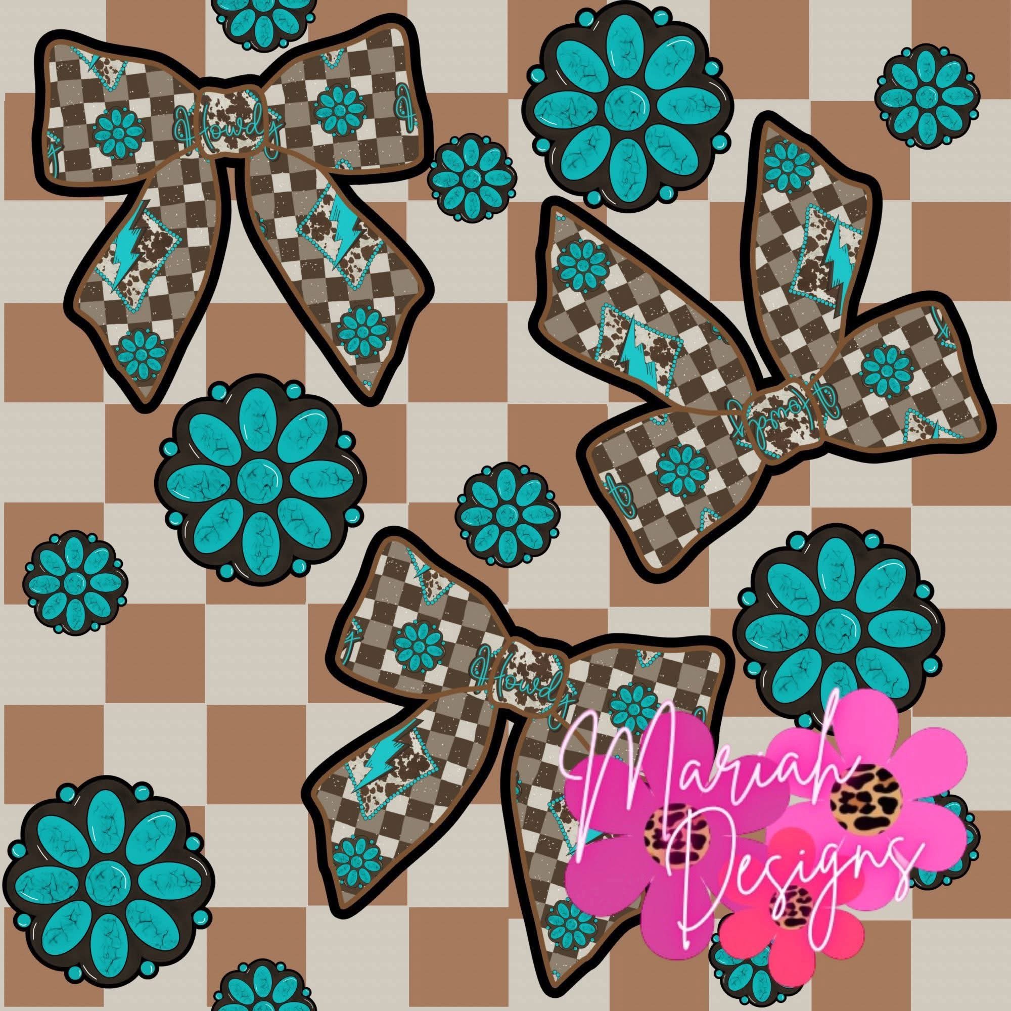 Turquoise bows - Payhip