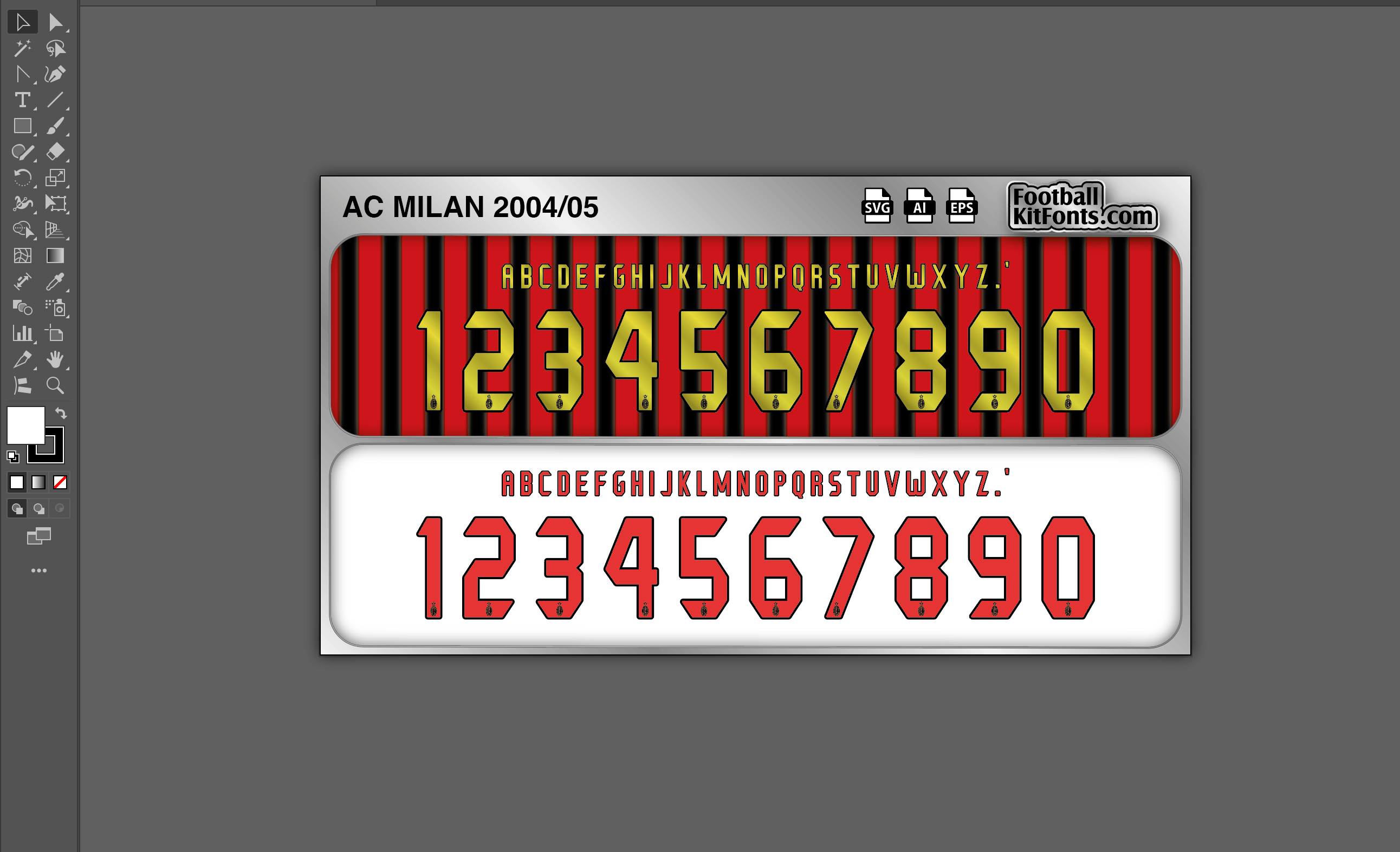 HOW TO USE VECTOR FOOTBALL FONTS (AI, SVG, EPS, PDF, CDR)