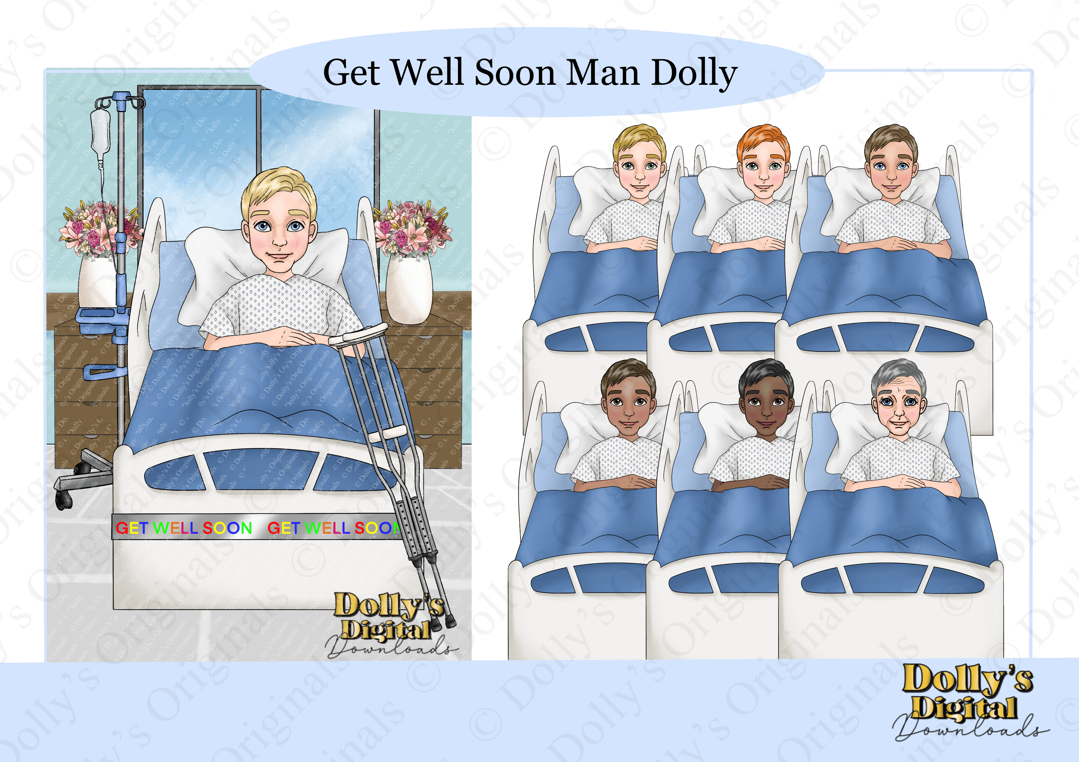 Get Well Soon Man Dolly - Payhip