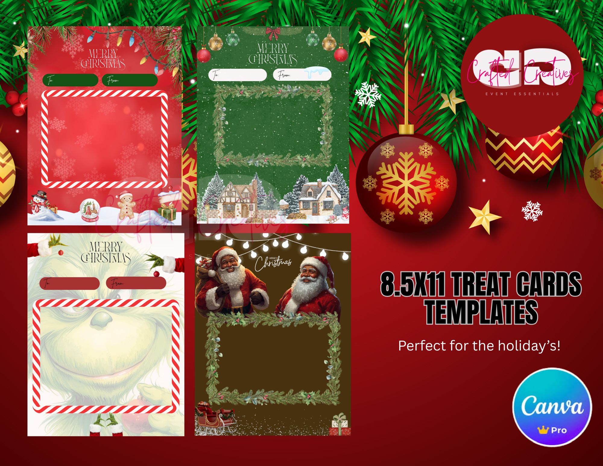 8.5x11 Xmas Treat Cards Bundle - Payhip