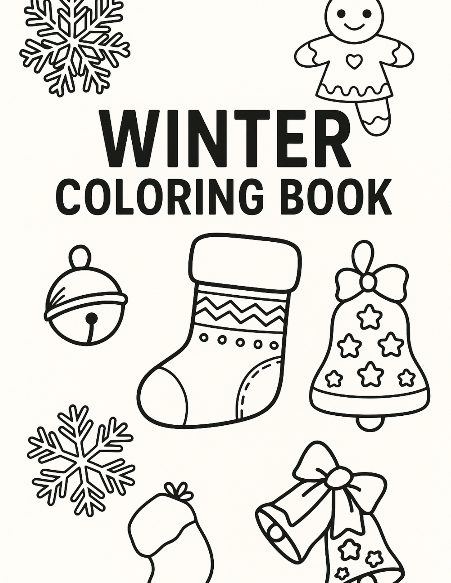 Winter Coloring Book – 10 Page Holiday Printable Set | Christmas ...