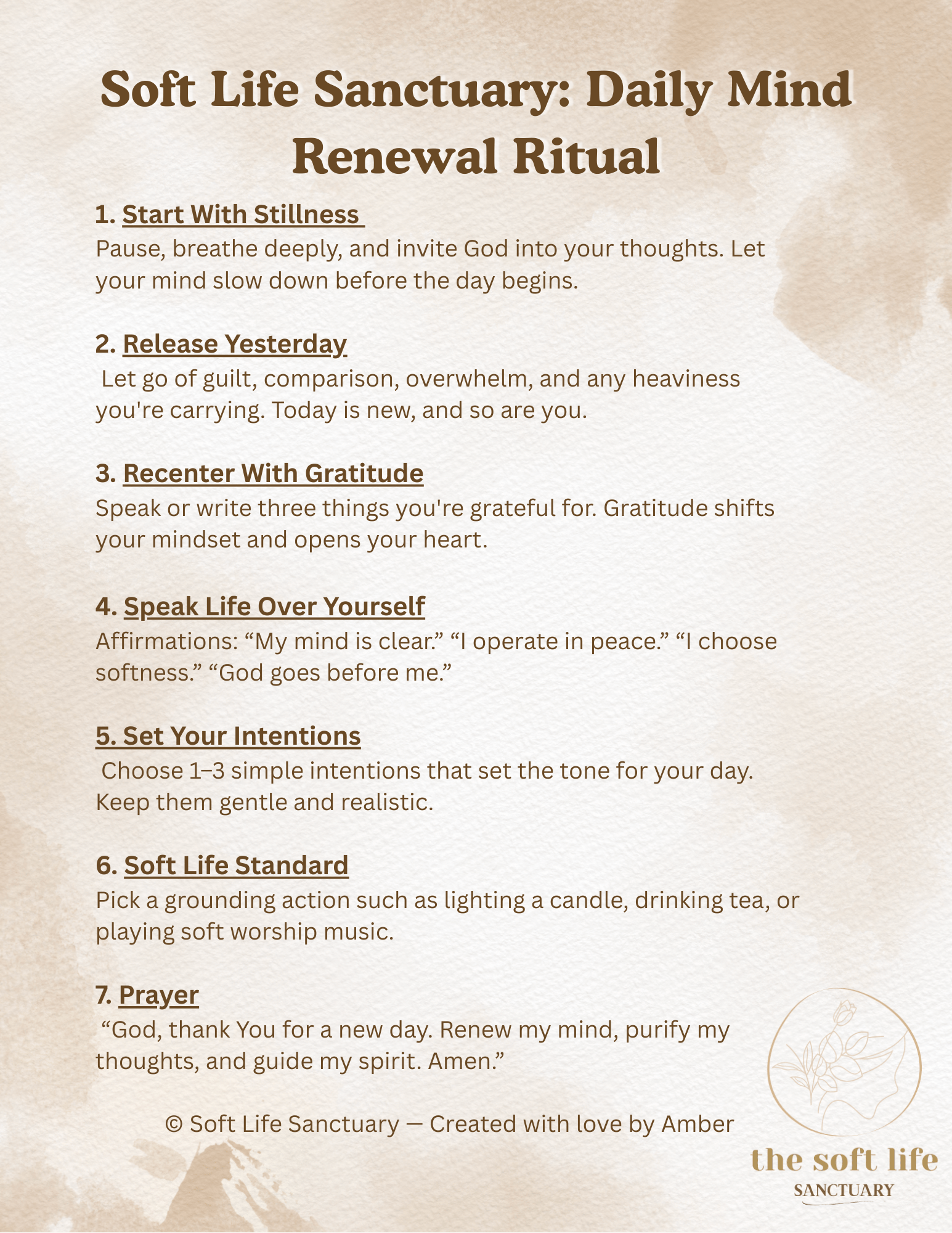 (FREE) Soft Life Sanctuary: Daily Mind Renewal Ritual - Payhip
