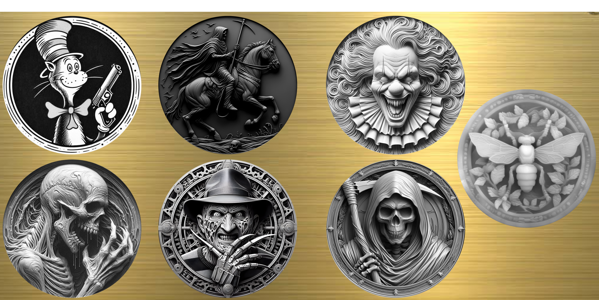 3D Coin Height Map Pack: Laser Engraving Design Files (LightBurn) - Payhip