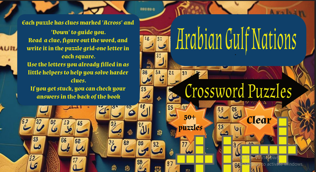 Arabian Gulf Nations Crossword Puzzles: Crossword Puzzles with Clear ...
