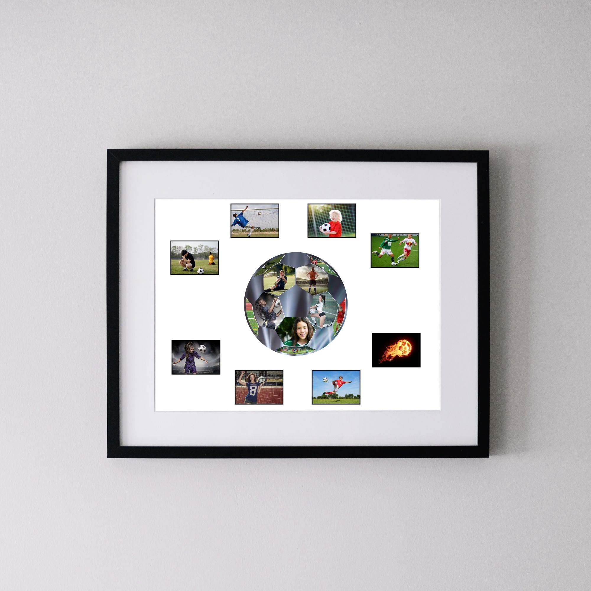 Soccer Photo Collage Canva Template, Senior Night Gift, Custom Ball ...