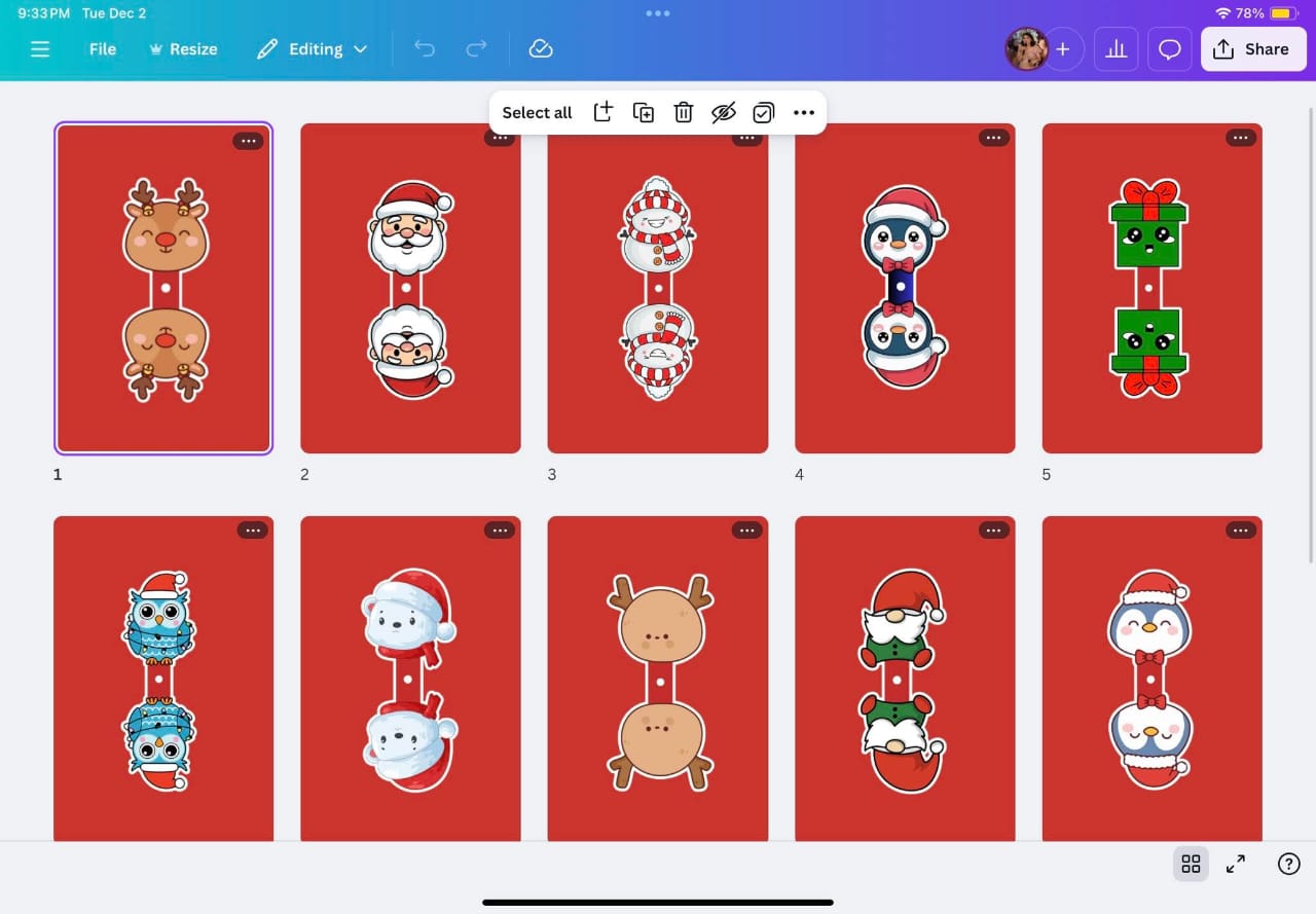 Christmas Lollipop Holder Printable, 12 Kids Classroom Gift Cards, DIY ...