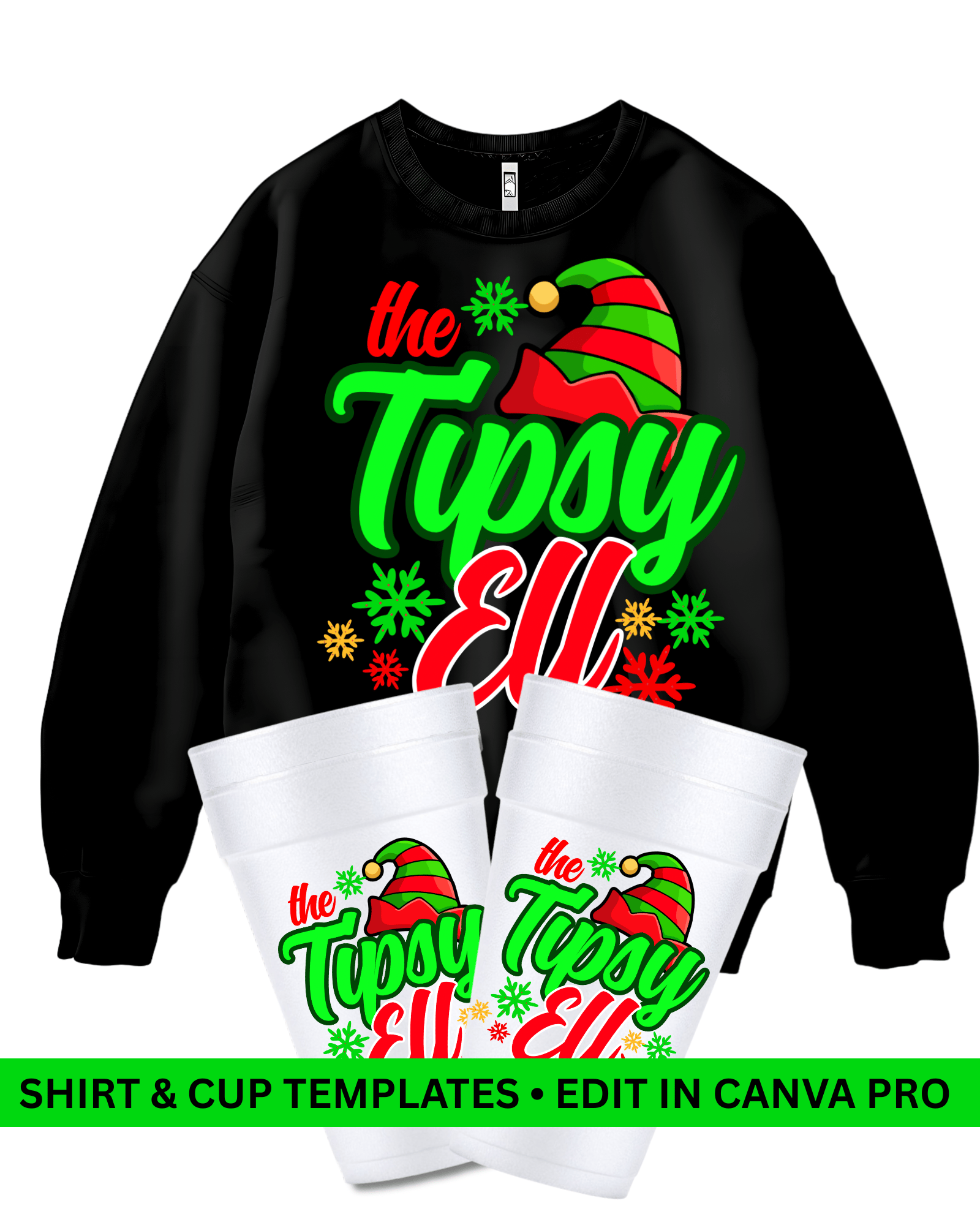 Holiday Shirt & Cup Template Bundle - Payhip