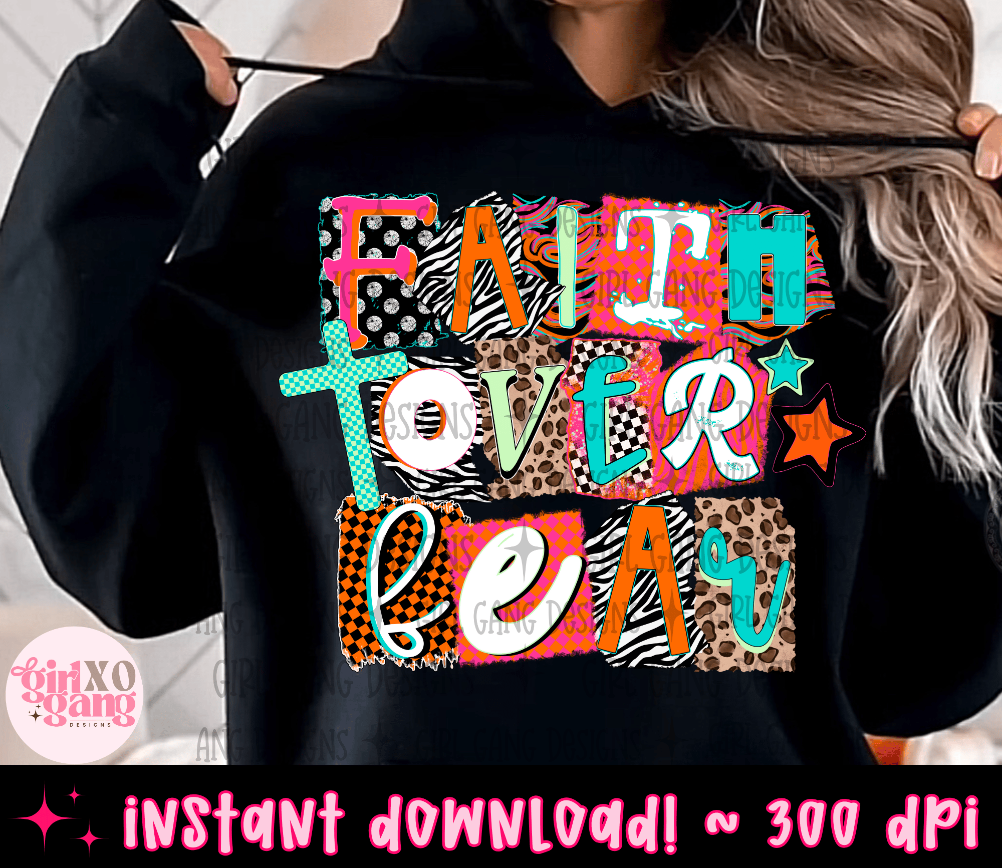 Faith over fear png, Edgy punk christian design, Cute trendy faith Torn ...