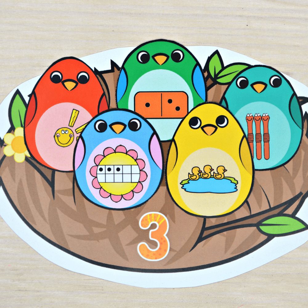 Bird Nest Number Match – Fun Math Activity for Preschool & Kindergarten