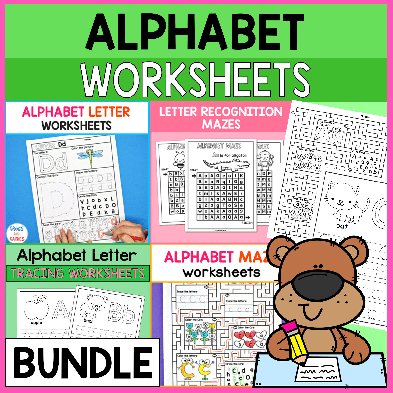 Alphabet Worksheet Bundle