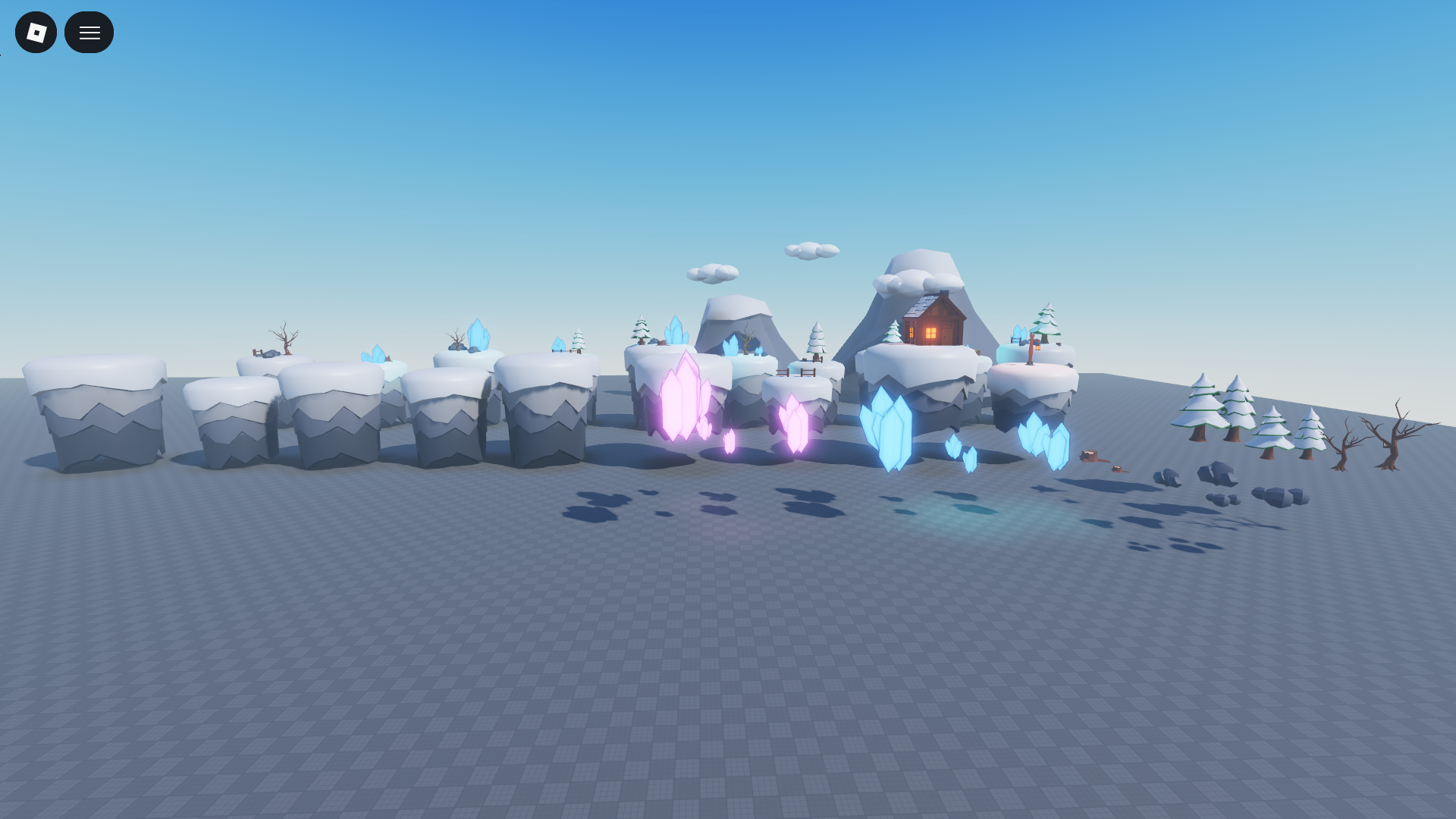 Low Poly Snowy Asset Pack Roblox – Winter Environment Building Set