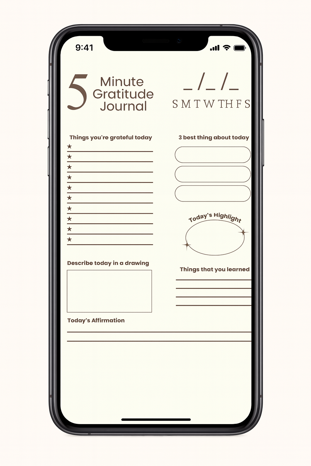 5-Minute Gratitude Journal | Daily Reflection & Mindfulness Planner ...