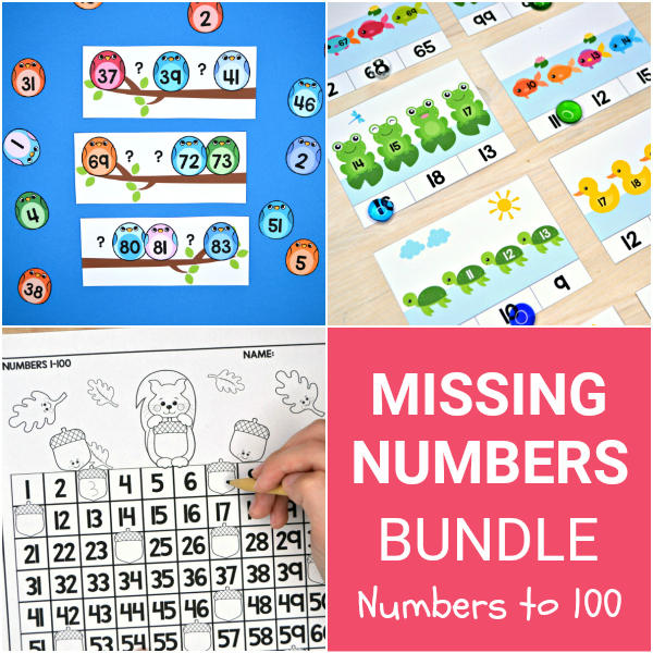 Missing Numbers Bundle – Numbers to 100