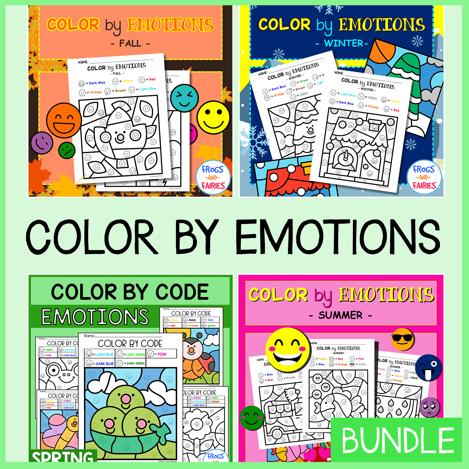 Color by Emotions Seasons Bundle