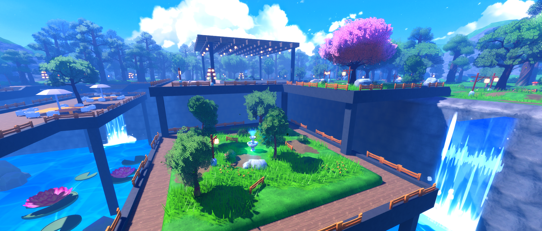 Roblox Fantasy Island Hangout Map (Day & Night)