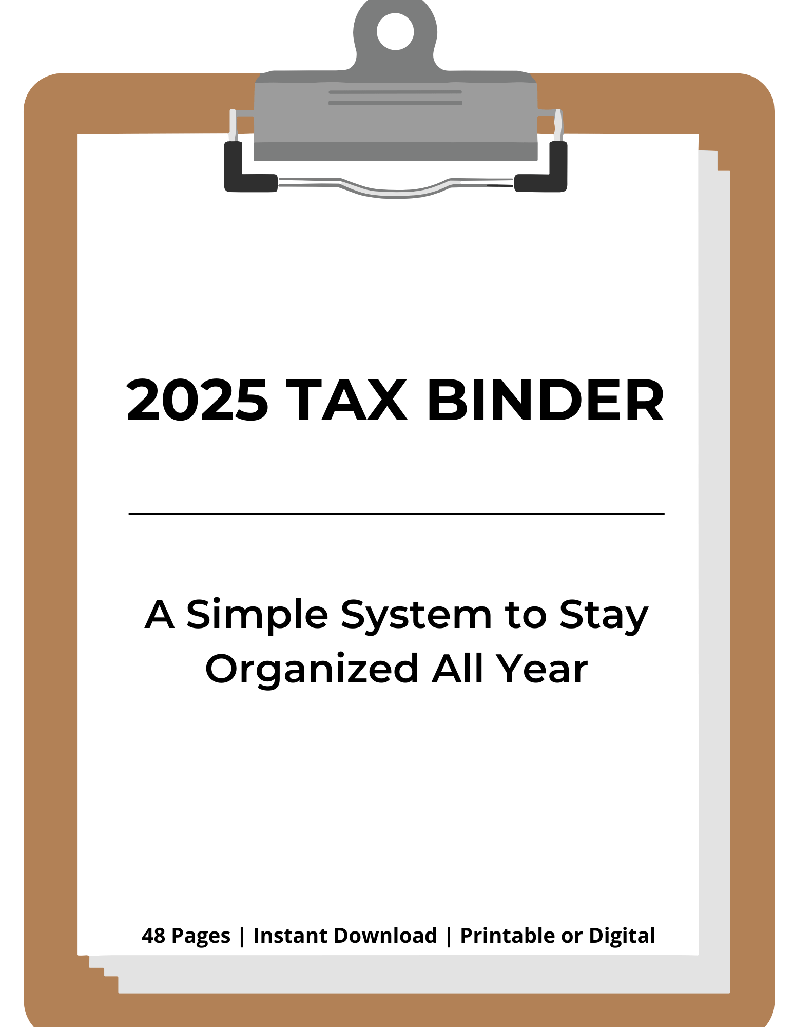 2025 Tax Binder – The Ultimate Tax Season Organizer - Payhip