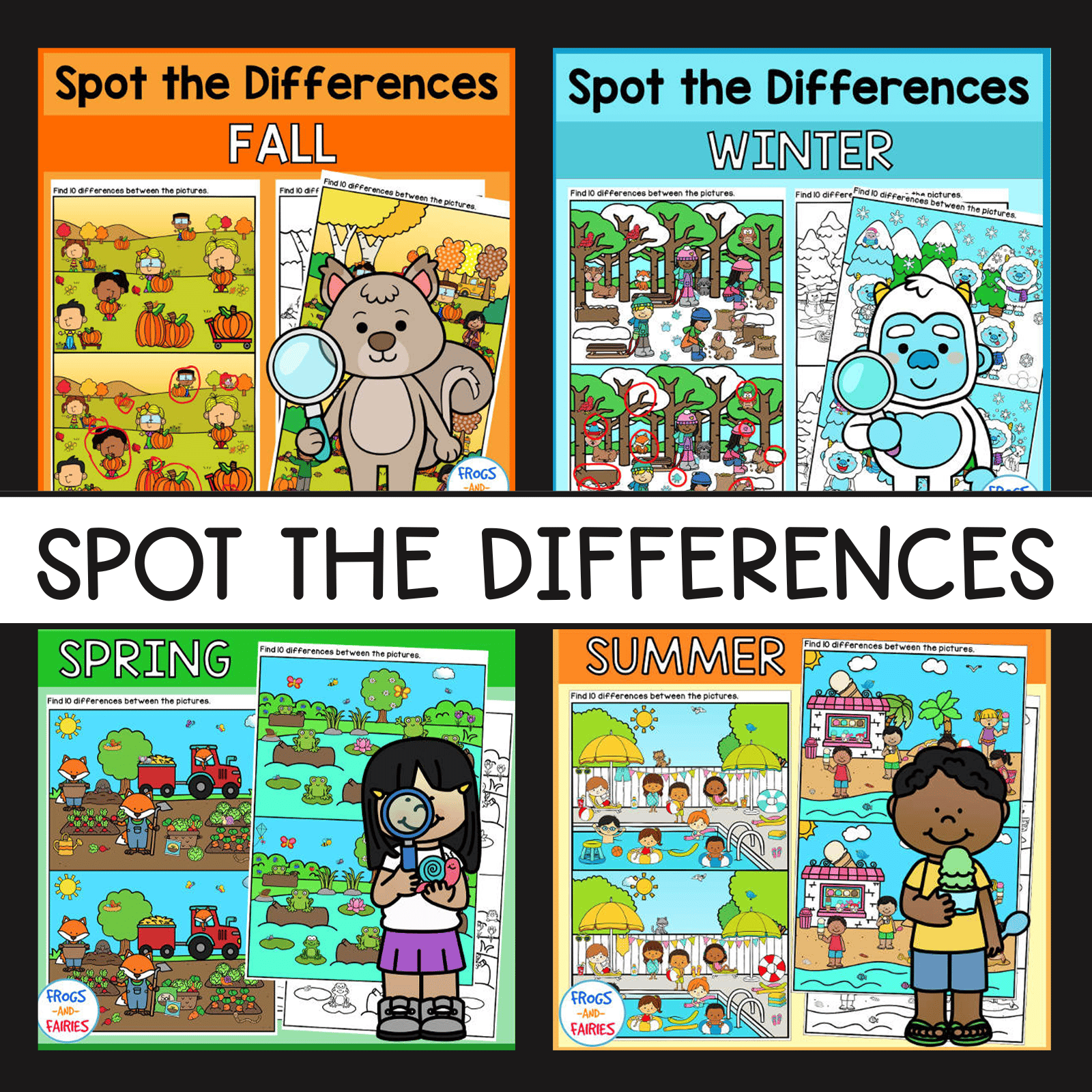 Spot the Difference Seasons Bundle
