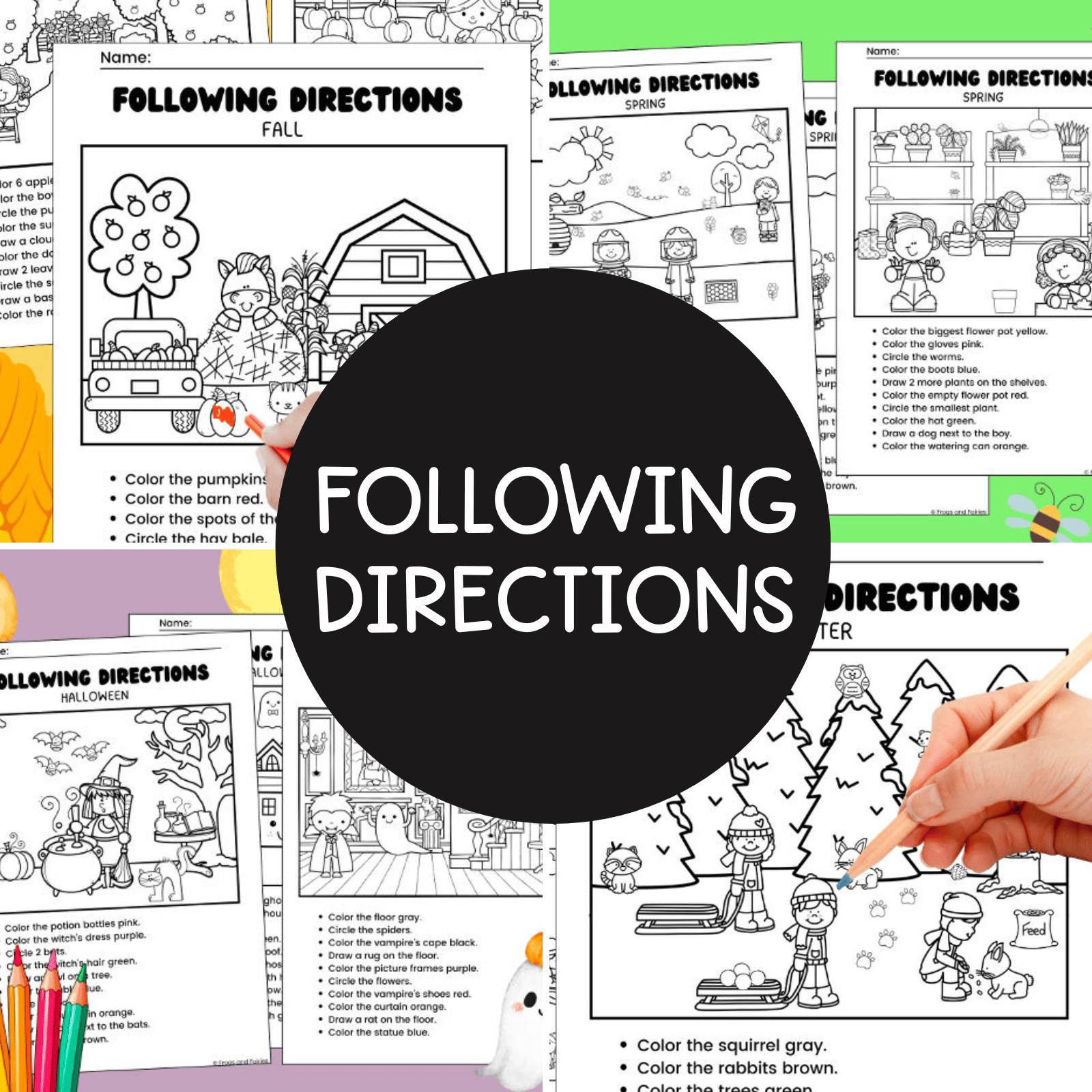 Frogs and Fairies - Following Directions