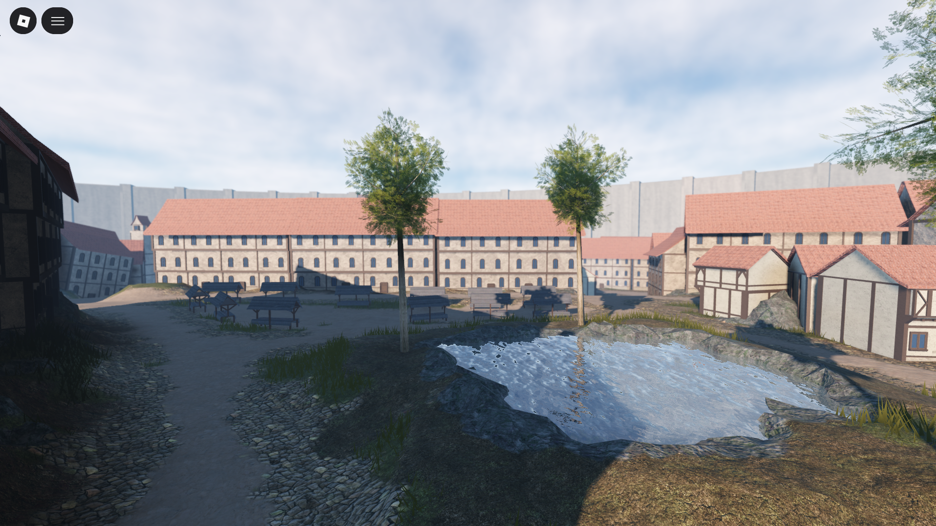 Medieval Castle Village Roblox – Medieval Map with Enterable Castle