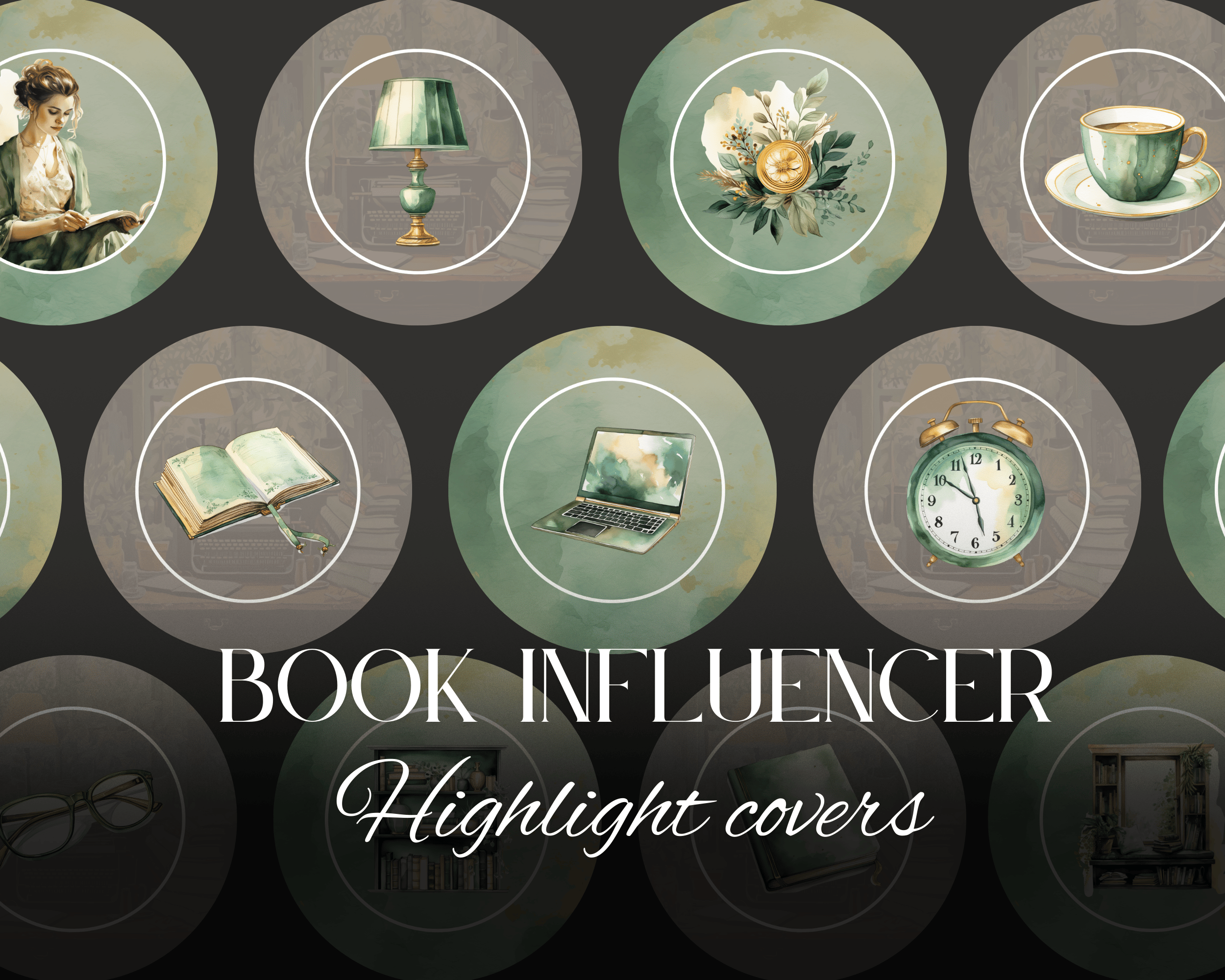 16 Book Influencer Instagram Highlight Covers | Author & Bookstagram ...