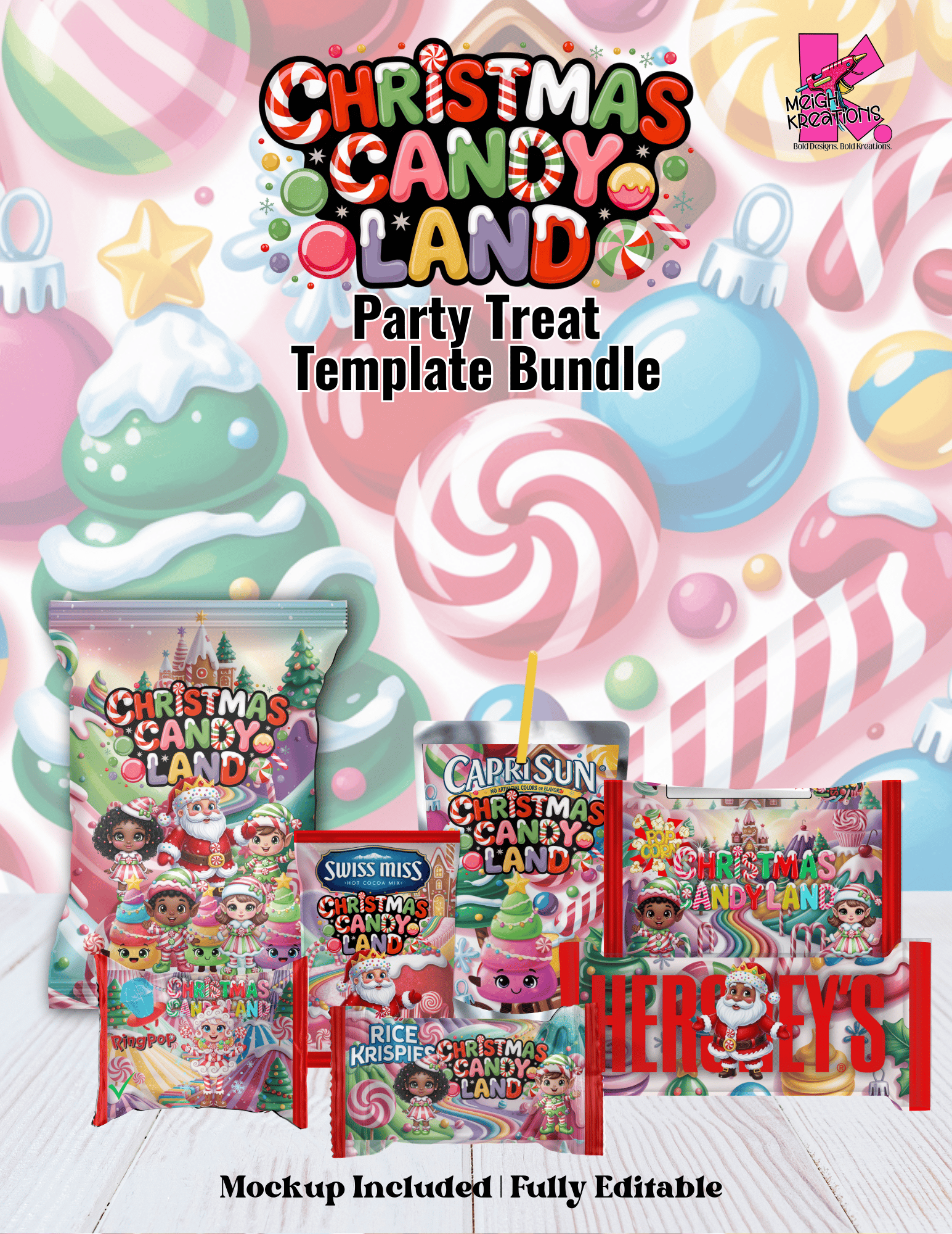 Christmas Candy Land Treat Template Bundle - Payhip