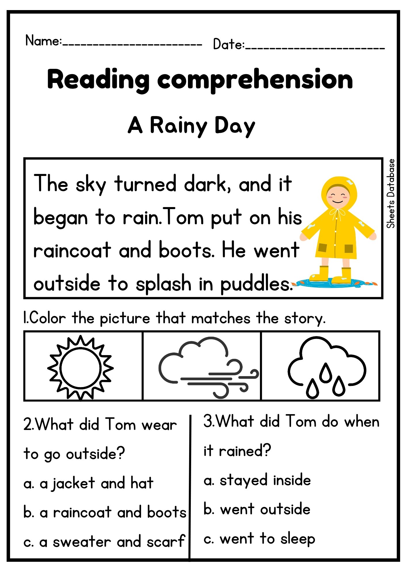 First Grade Reading Comprehension Worksheets – Fun & Easy Passages ...