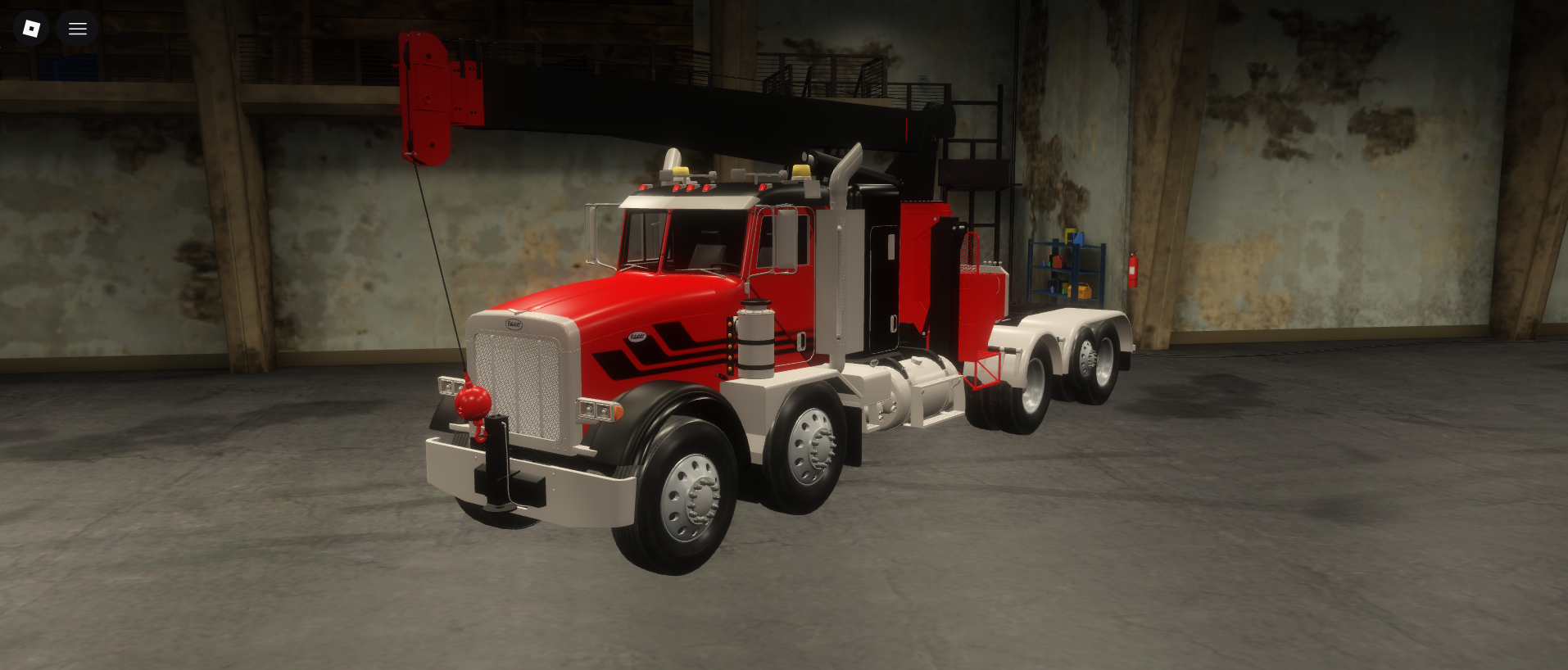 FREE Peterbilt 378 Twin Steer Crave – Detailed Red Drivable Truck Model ...