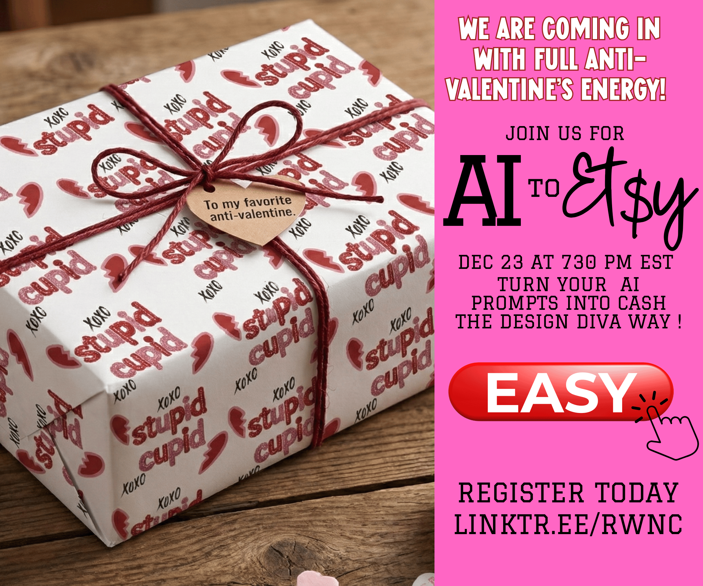Stupid Cupid Wrapping Paper Pattern| Digital File Only - Payhip