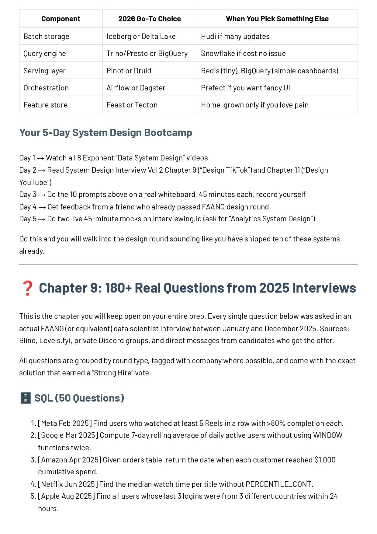 The 2026 FAANG Data Scientist Interview Playbook: 180 Real Questions ...