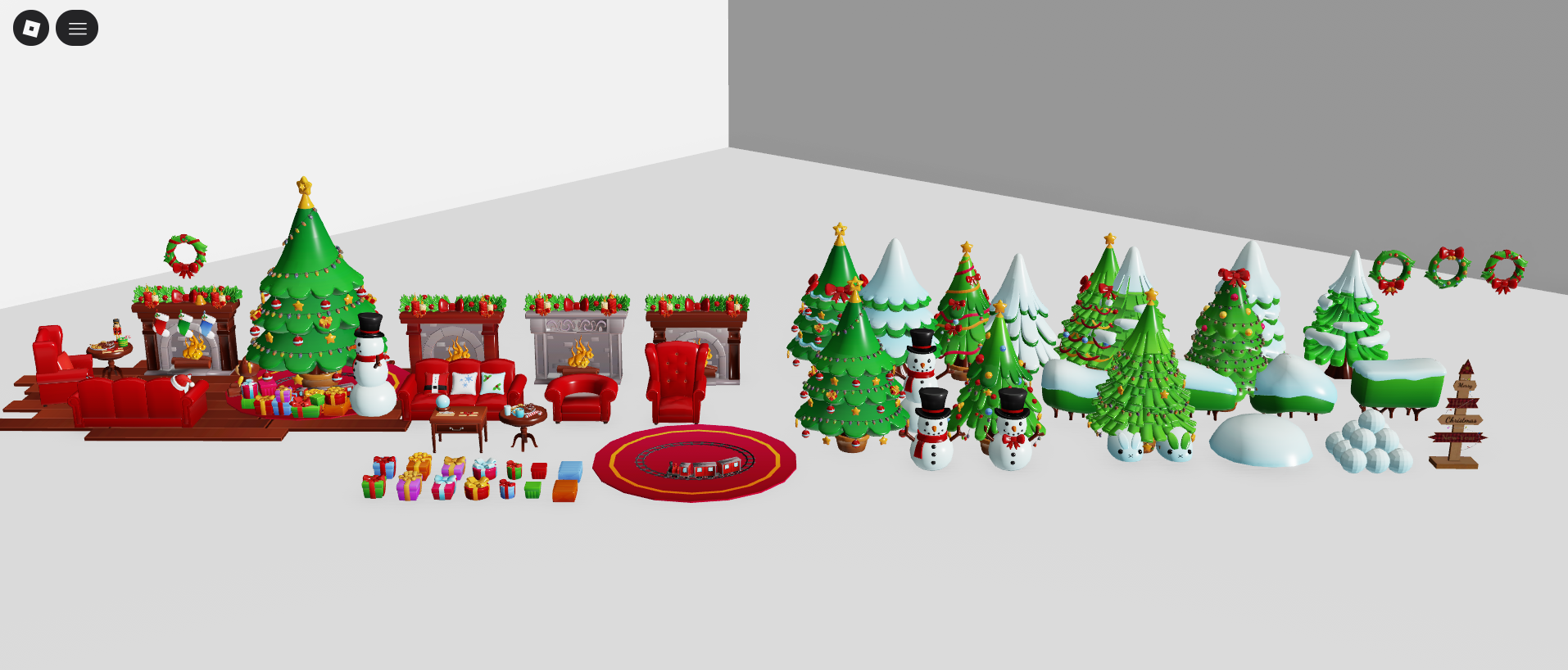 Christmas Toon Assets Roblox – Stylized Holiday Trees, Decor, Food ...