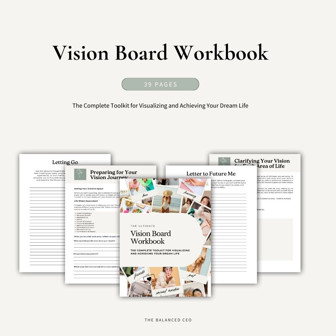 Vision Board Kit Workbook Bundle
