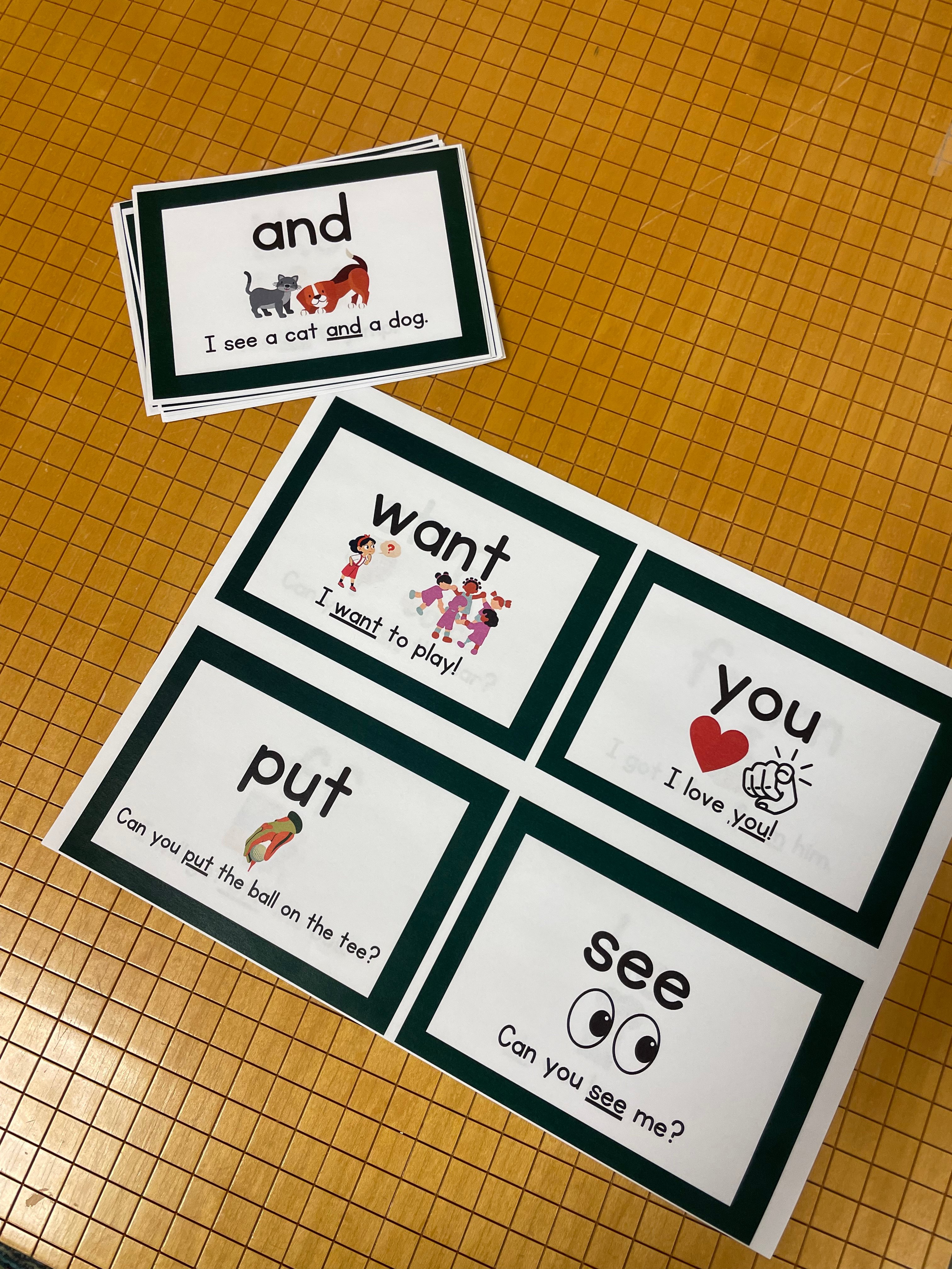 K-1 Sight Words a Better Way Words in Context Cards and Powerpoint - Payhip