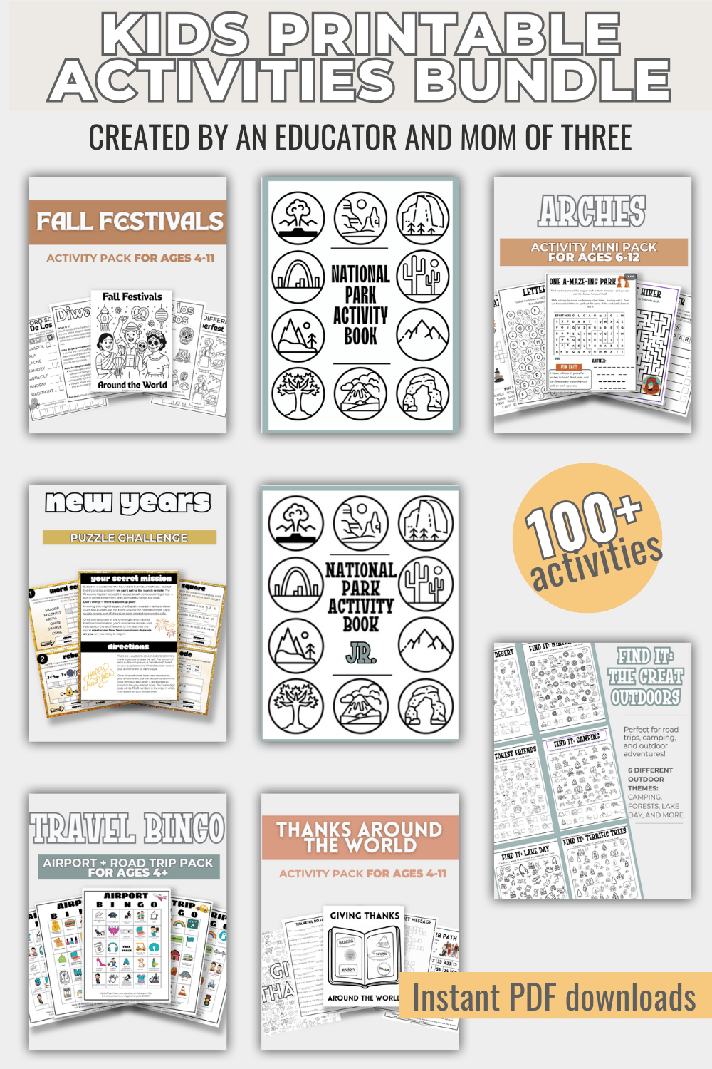 Kids Printable Activities Bundle - Payhip