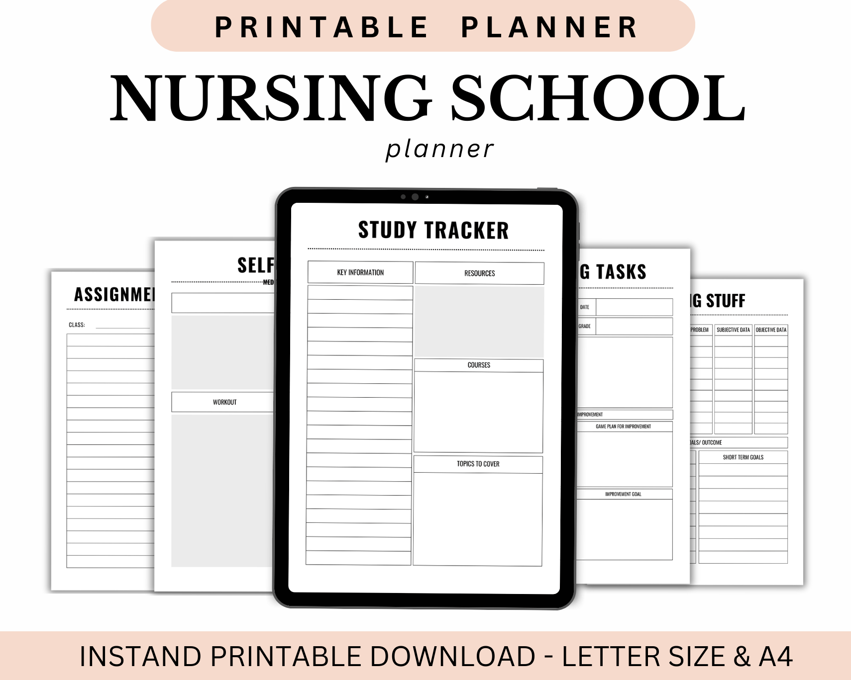 Nursing School Planner — Stay Organized, Confident, and One Step Ahead ...