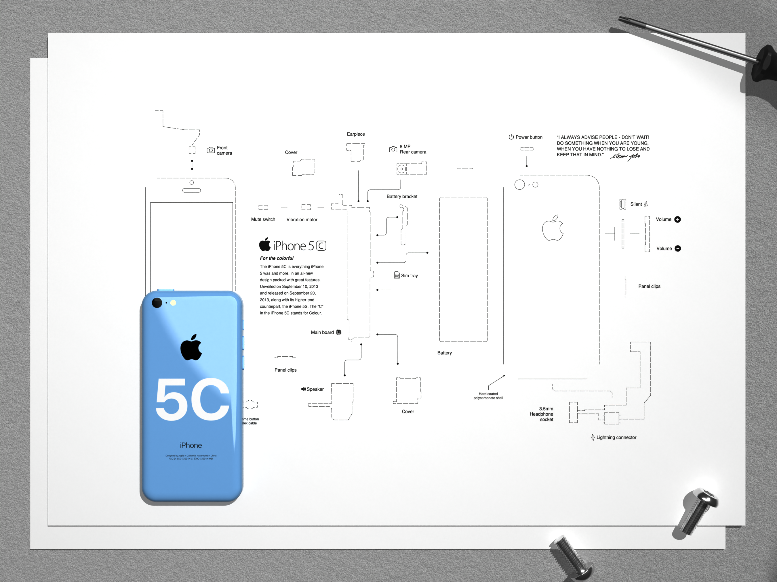 iPhone 5C Teardown Template