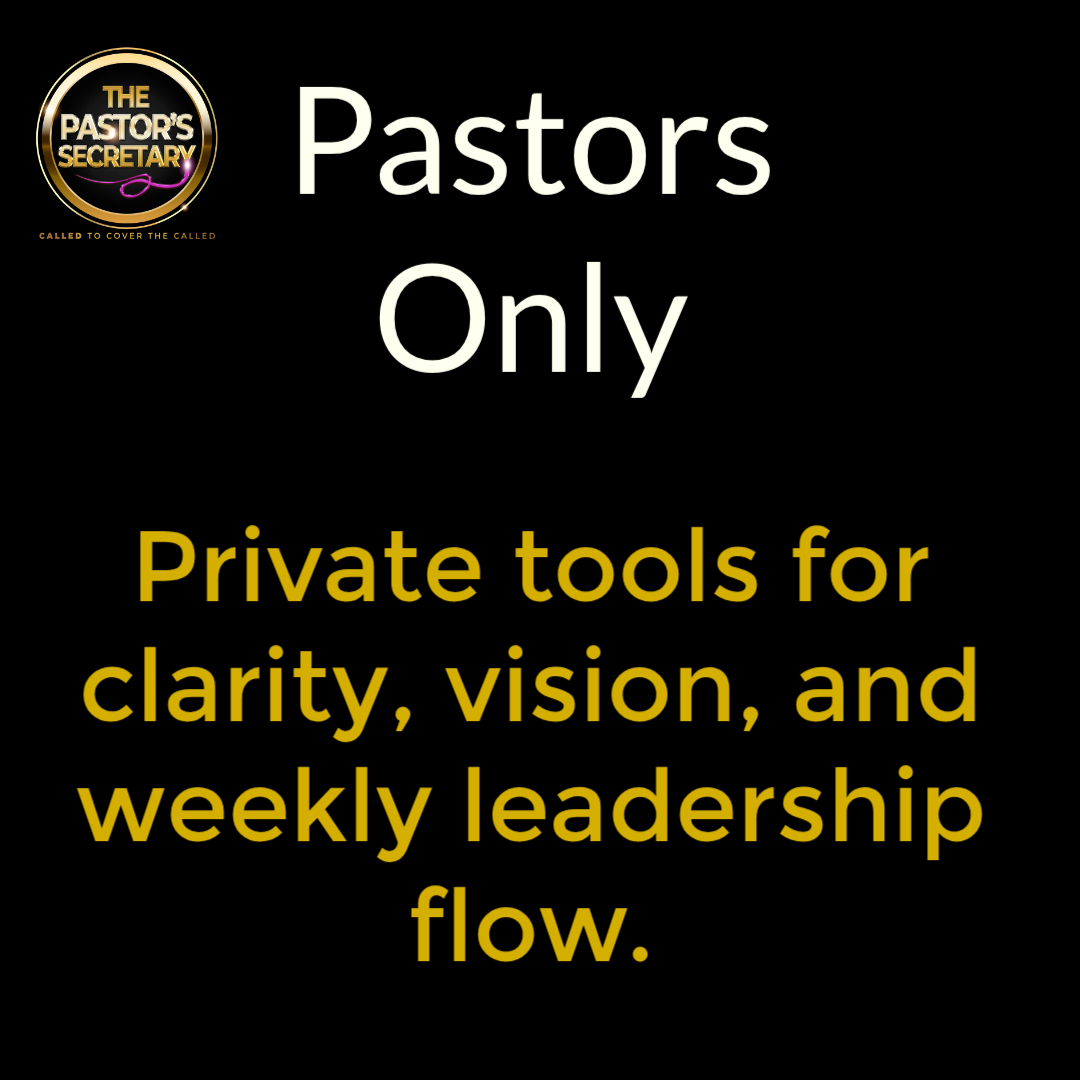 Pastor's Secretary - Pastors Only - Payhip