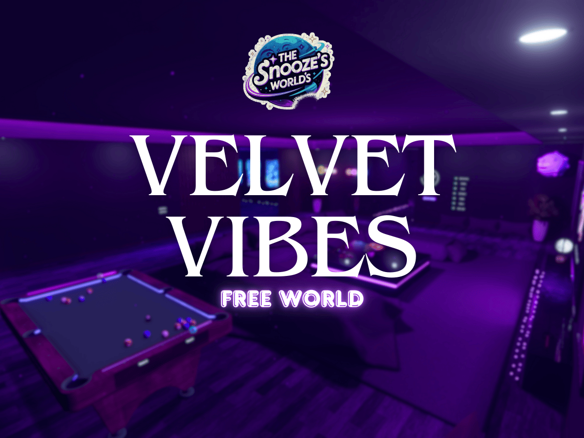 'Velvet Vibes' VRCHAT World FREE (PC & QUEST) - Payhip