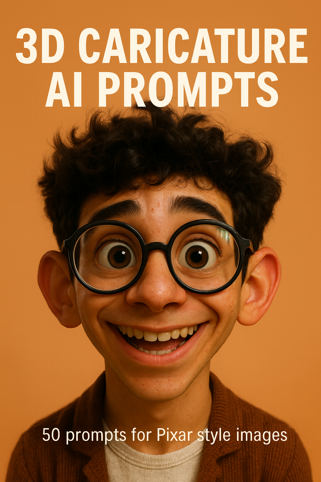 3D Caricature Portraits - 50 AI Prompts for Pixar style Images - Payhip