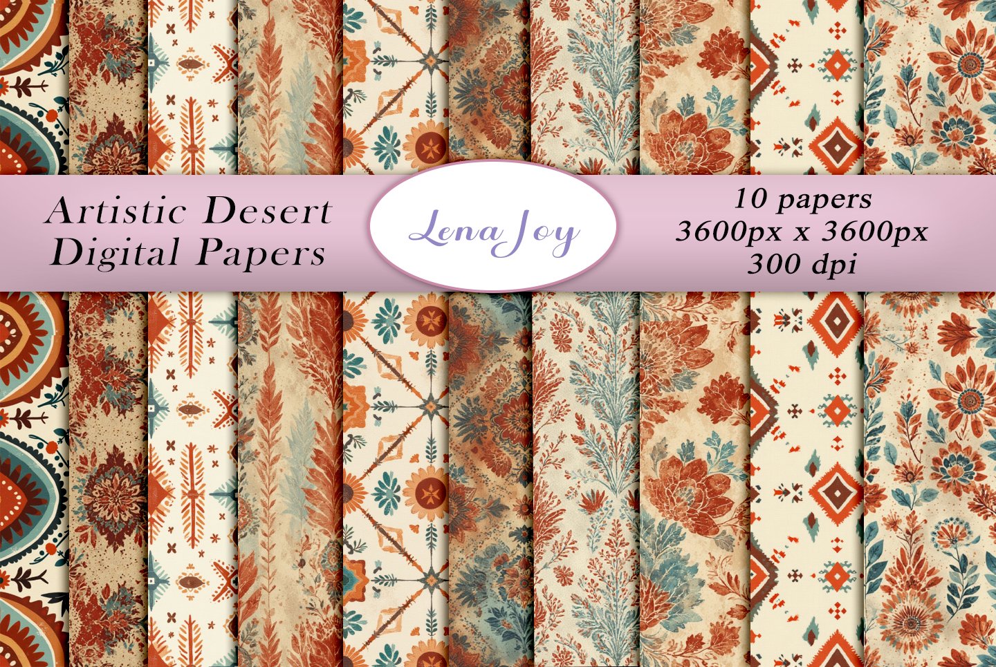 Artistic Desert Papers - Payhip