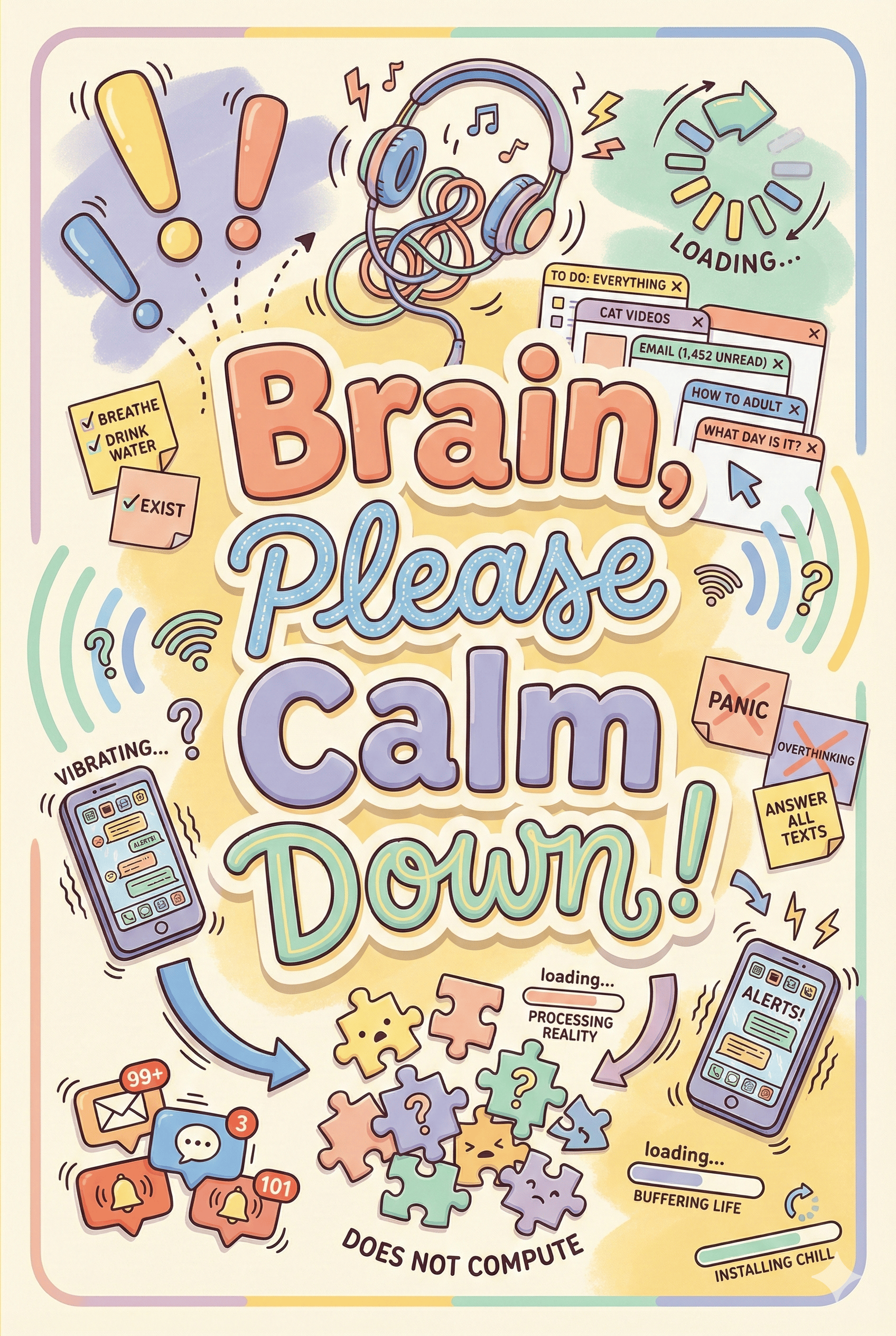 Brain, Please Calm Down - Exclusive PLR Writing Prompt Journal - Payhip