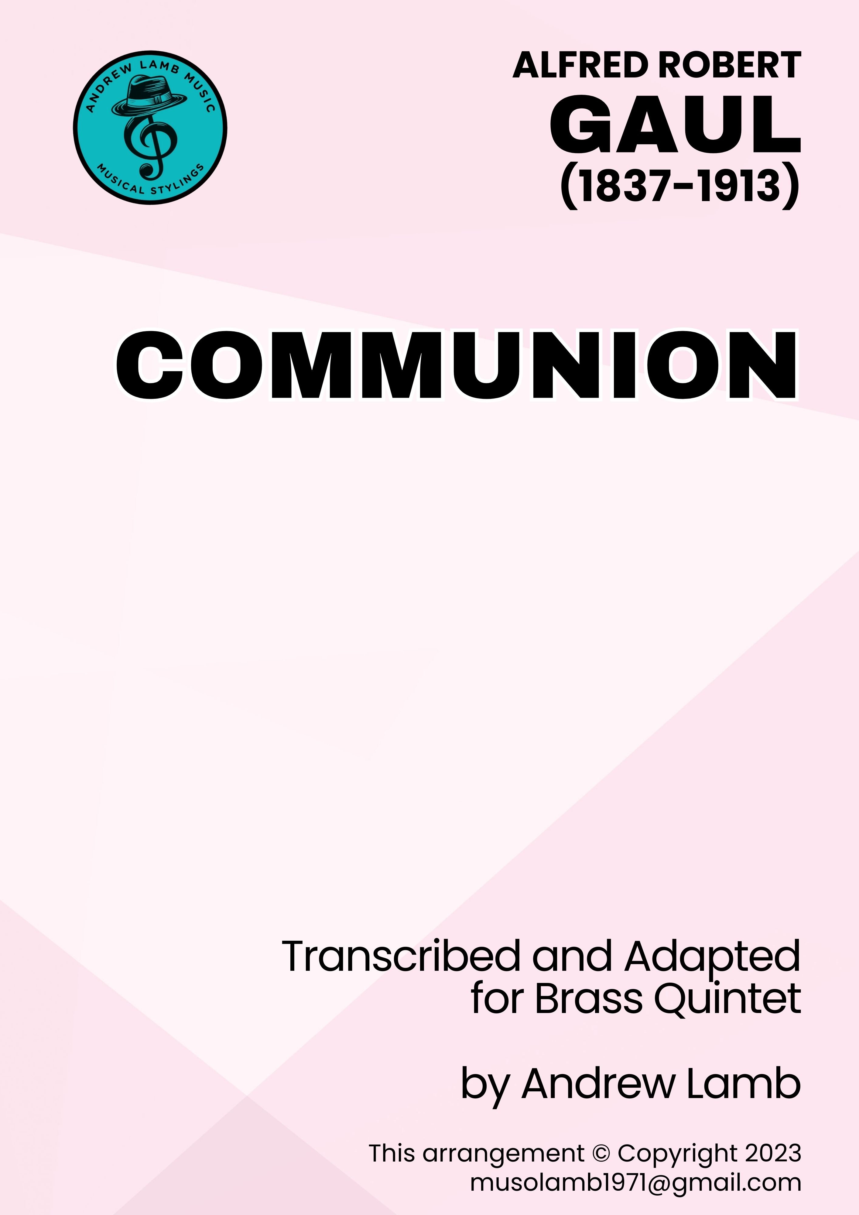 Alfred R. Gaul | Communion | for Brass Quintet - Payhip