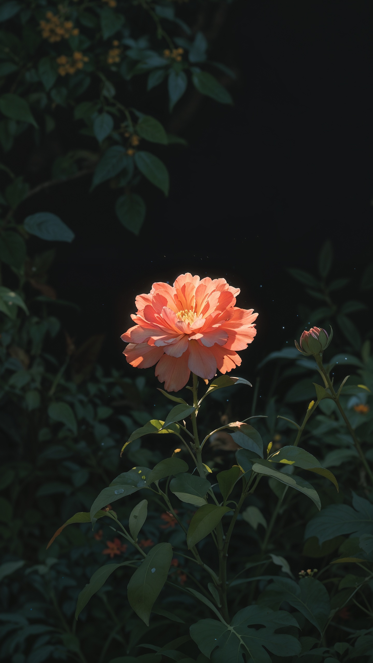 “Midnight Bloom – Cinematic Flower Light Wallpaper Collection (8 Images ...