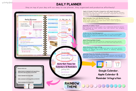 All-in-One Digital Planner Graphics 2026 | Editable Planner Elements ...