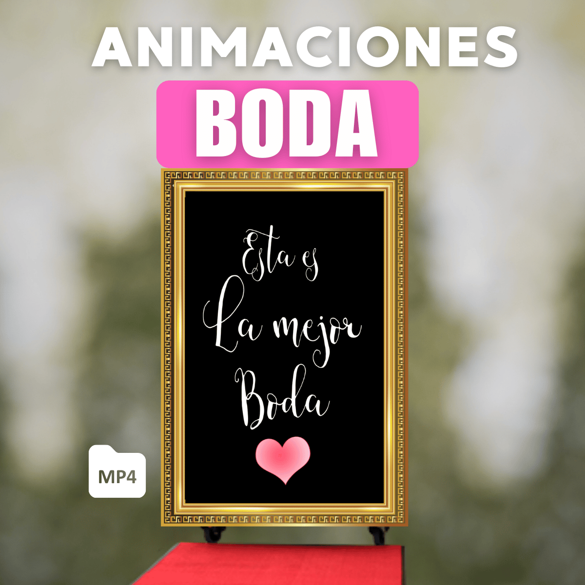 Pack Boda Animaciones para Espejo Mágico. Animaciones de boda para ...