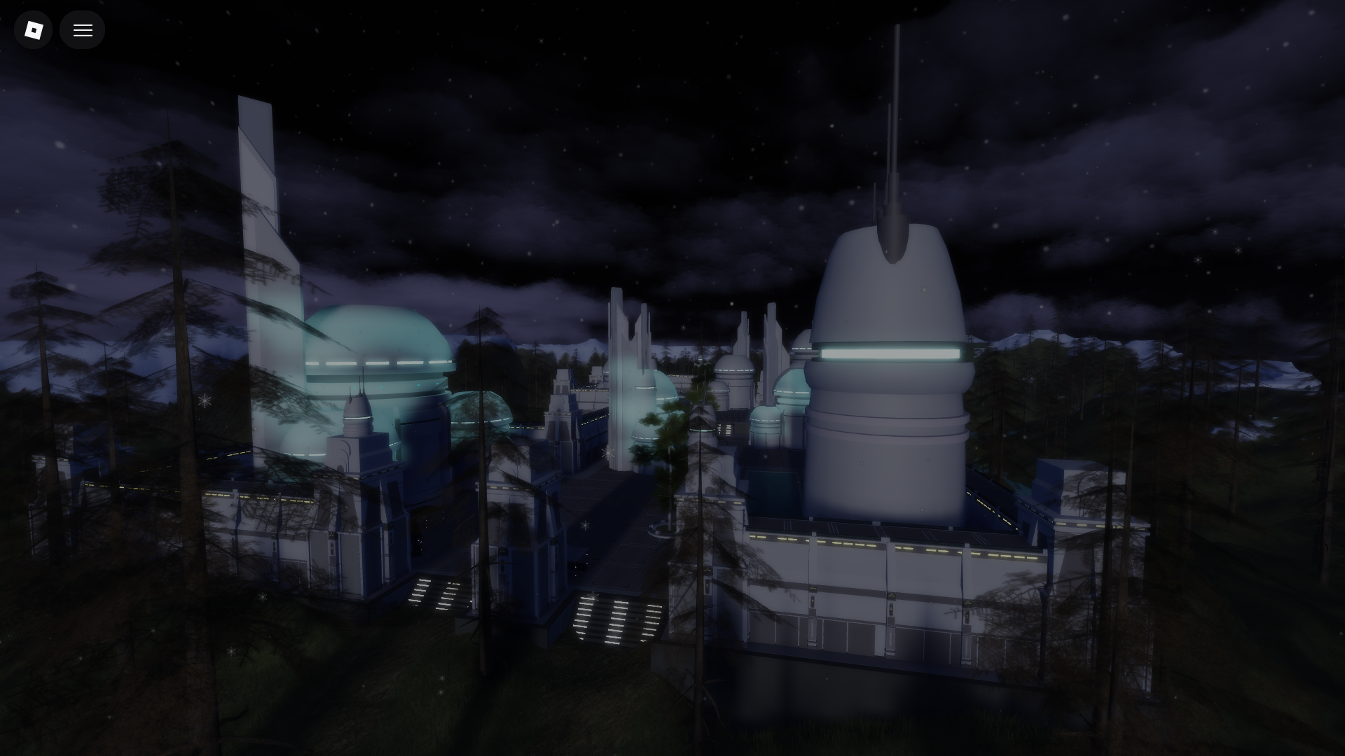 Star Wars Alderaan Roblox – Realistic Night Snow Map with Enterable Base