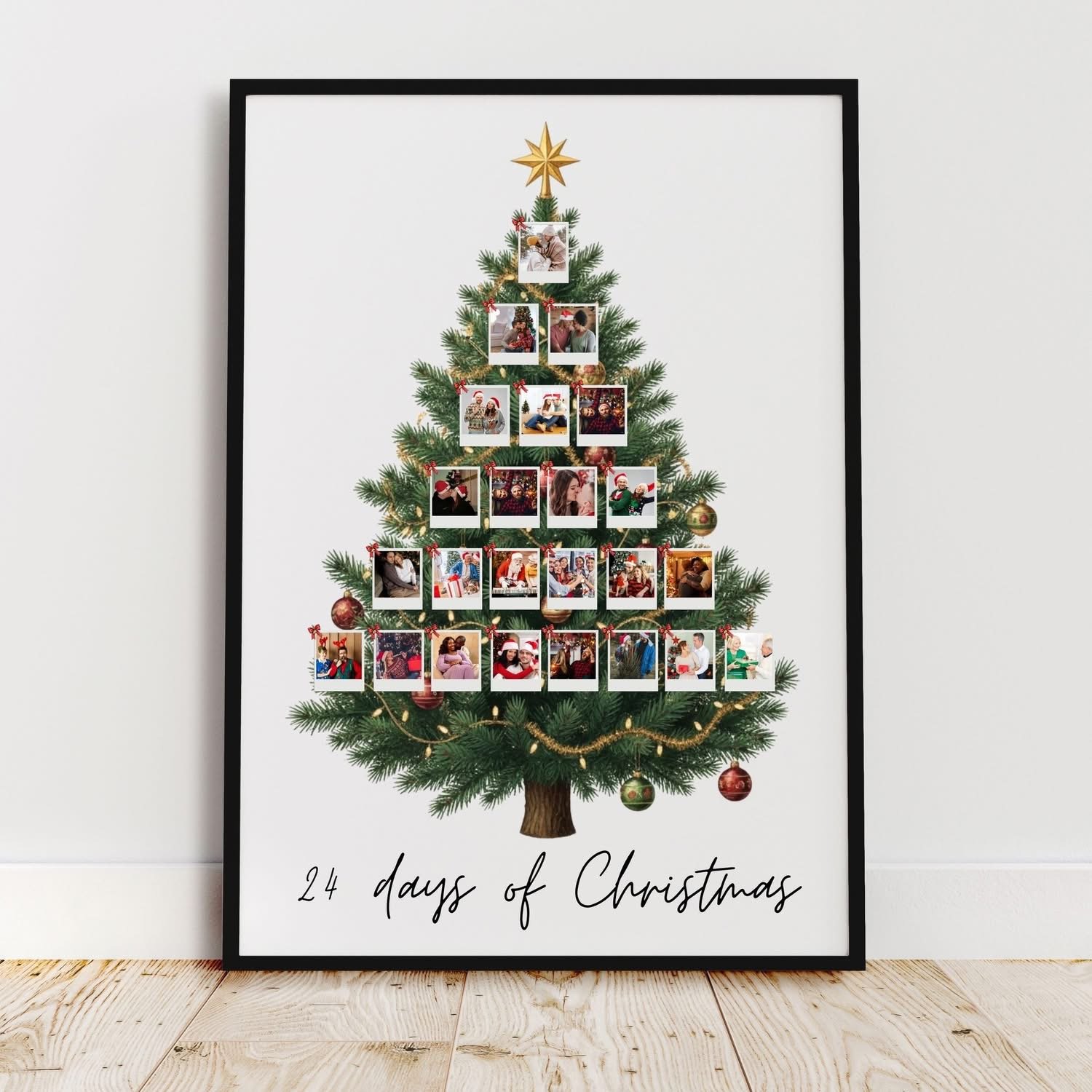 24 Days of Christmas Canva template Countdown Printable | Christmas ...