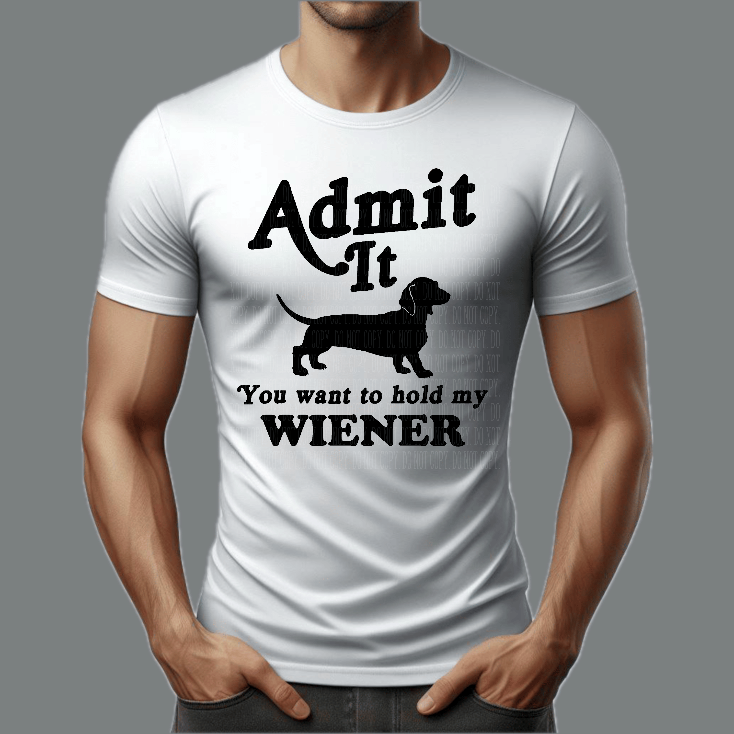 Admit It You Want to Hold My Wiener PNG | Funny Dachshund Sublimation ...